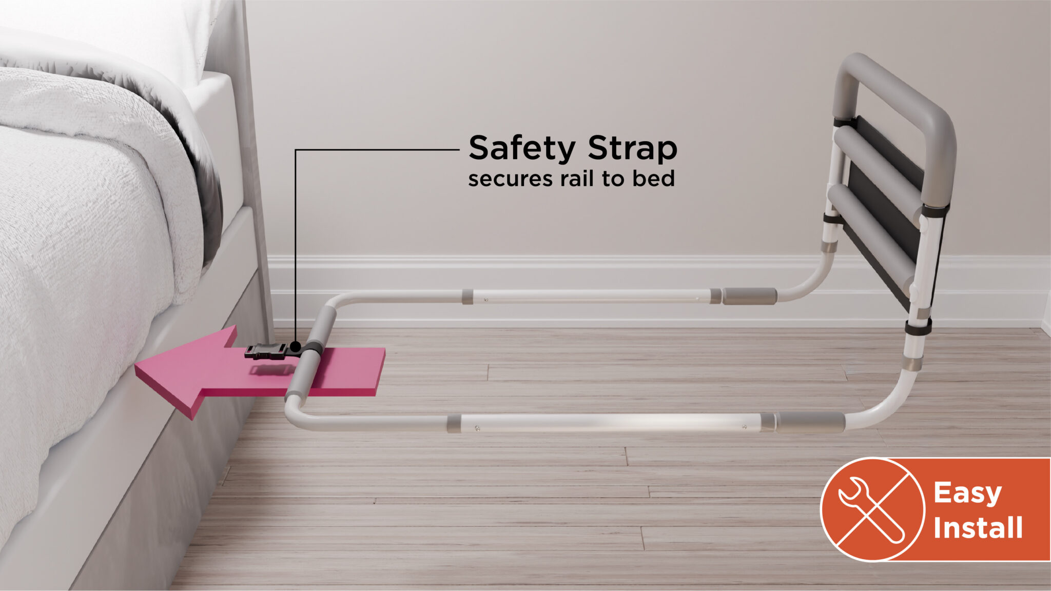 Bed rail for Safety & Support - Assista Rail - HealthCraft Products