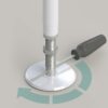 SuperPole™ with SuperBar™ Transfer Pole - No Drill Grab Bar